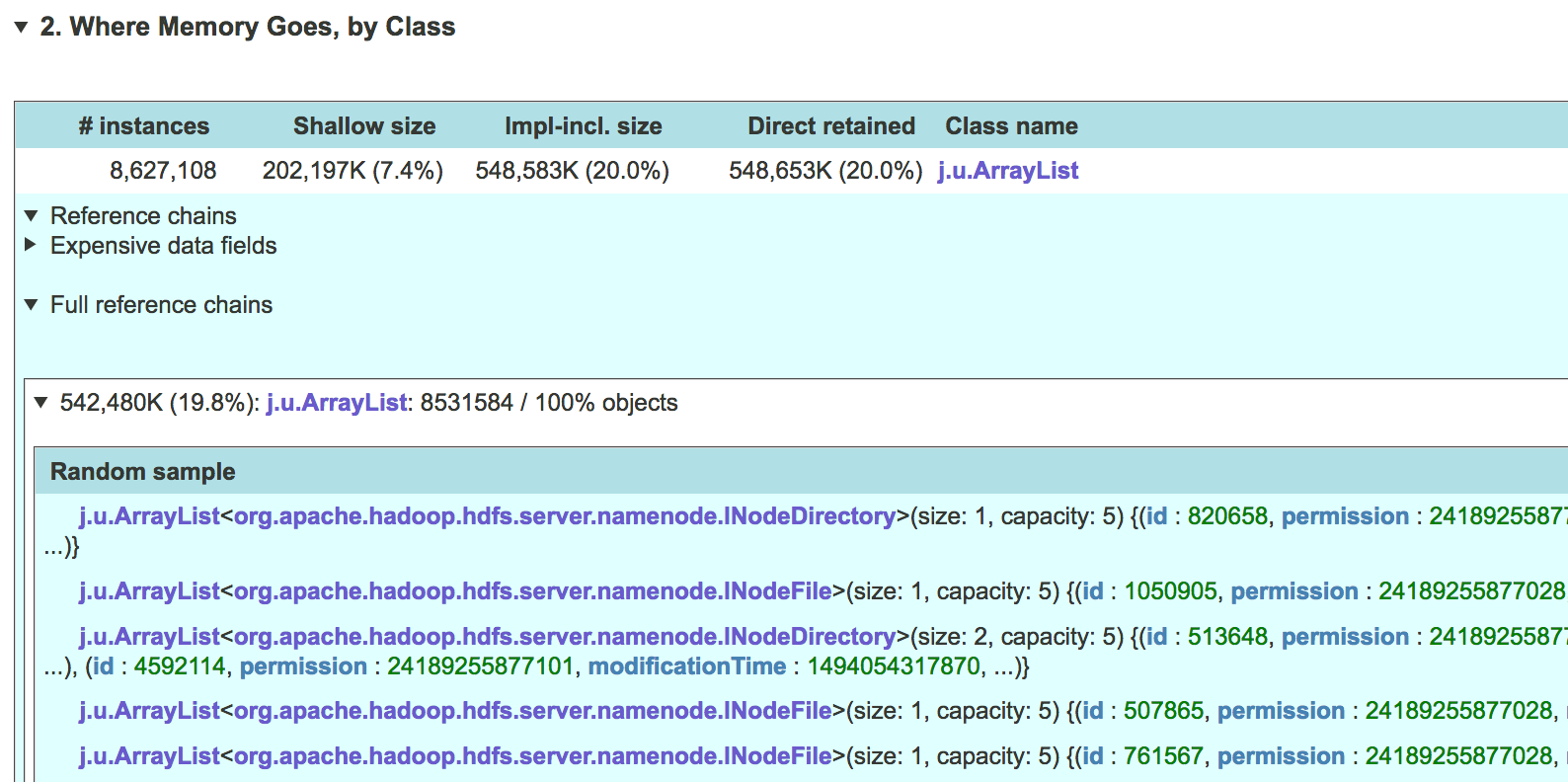 Online Documentation for JXRay Java Memory Analyzer